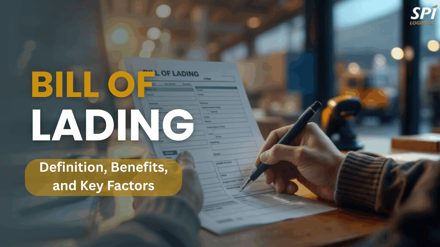 Bill of Lading: Definition, Benefits, and Key Factors | SPI Logistics